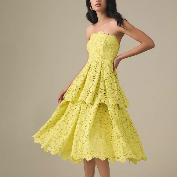 Anthropologie | Dresses | Htf Anthropologie Maeve Tiered Lace Eyelet ...